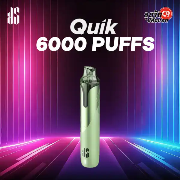 KS Quik 6000 Puffs พอตใช้แล้วทิ้ง กลิ่นชัด สูบฟินยาวนาน