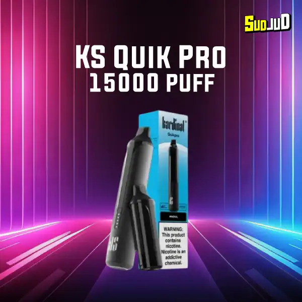 KS Quik Pro 15000 Puffs พอตใช้แล้วทิ้งเปลี่ยนหัวได้ รุ่นใหม่