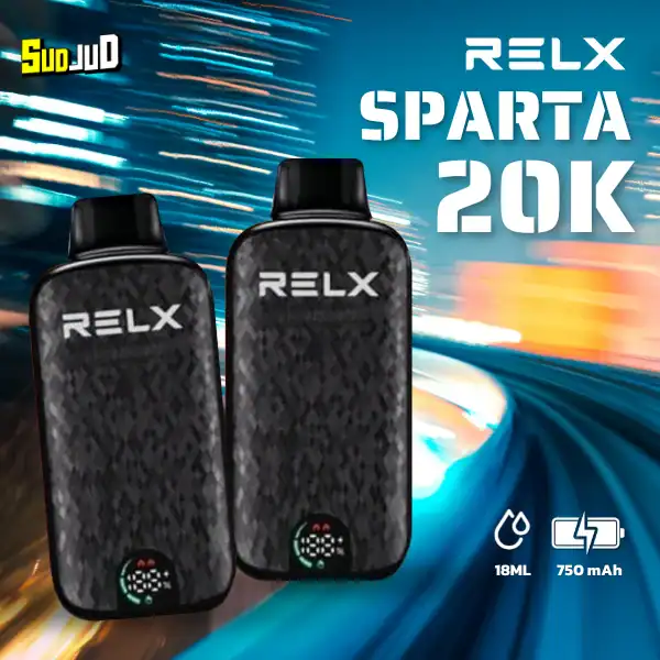 Relx Sparta 20K | พอตใช้แล้วทิ้ง 20000 Puffs ราคาพิเศษ